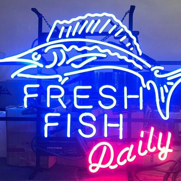 Fresh Fish Sign - Etsy
