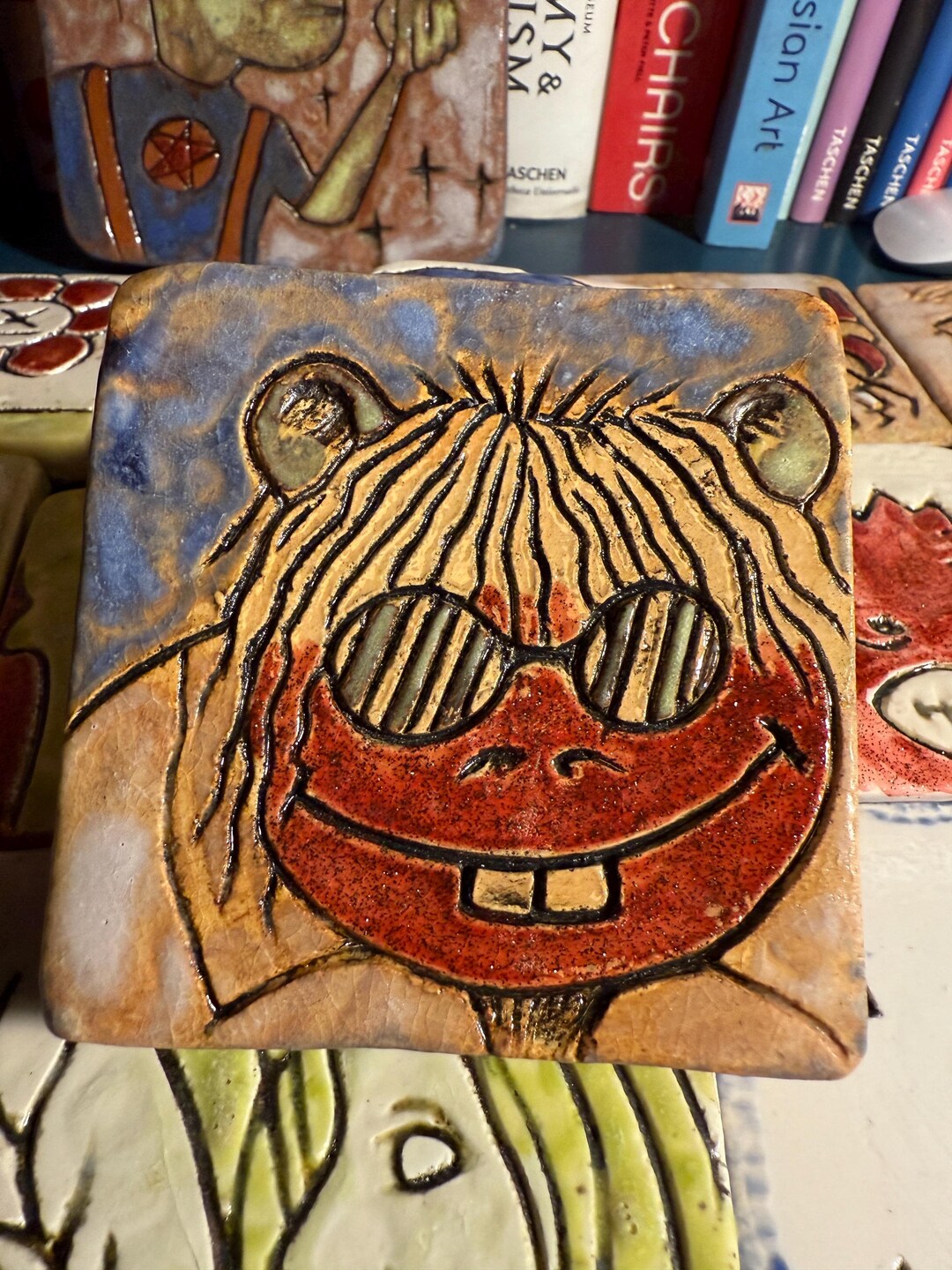 Hand Made Ceramic Tile - Etsy