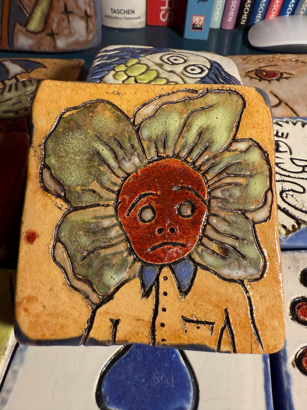 Hand Made Ceramic Tile - Etsy