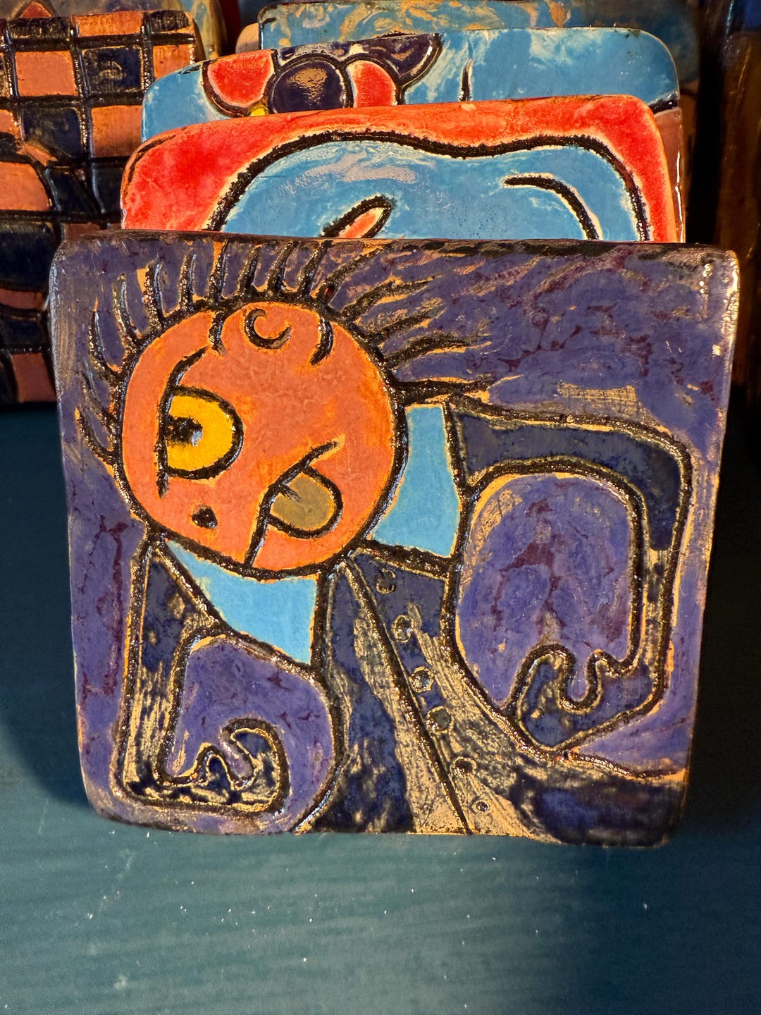 Hand Made Ceramic Tile - Etsy