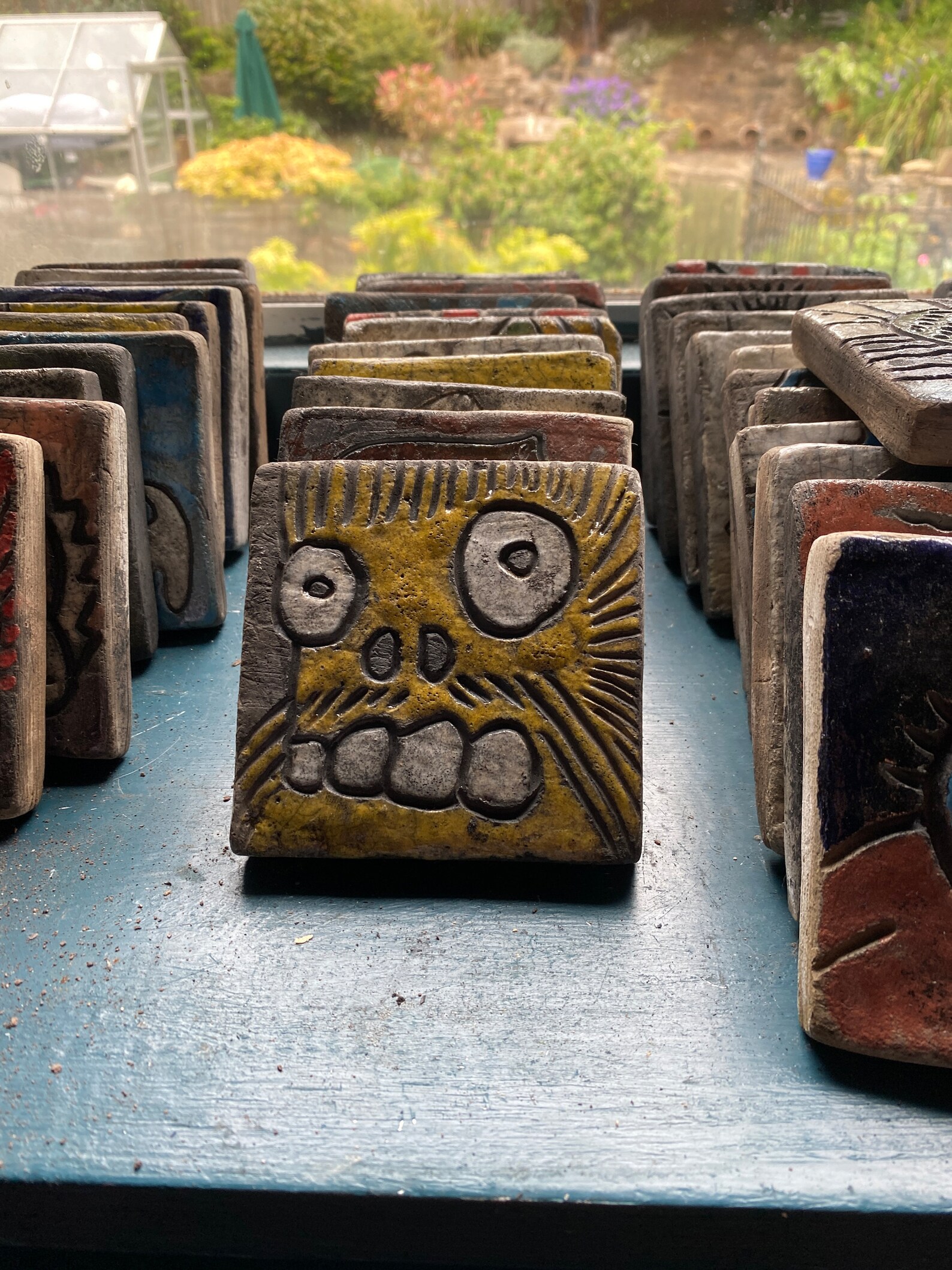 Hand Made Ceramic Raku Tile - Etsy