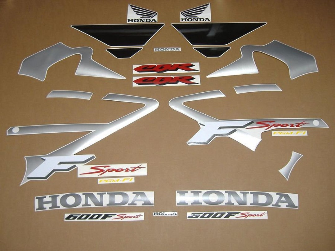 CBR 600 F4 Sport 2001 2002 Complete Aftermarket Replica Decals Set ...