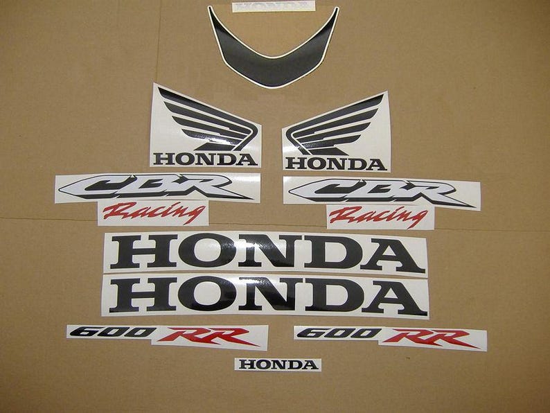 CBR 600RR 2006-2008 Complete Aftermarket Replica Decals Set Stickers ...