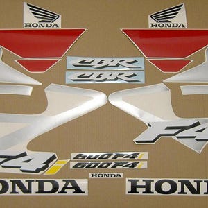 CBR 600 F4i 2004-2005 Complete Aftermarket Replica Decals Set Stickers ...