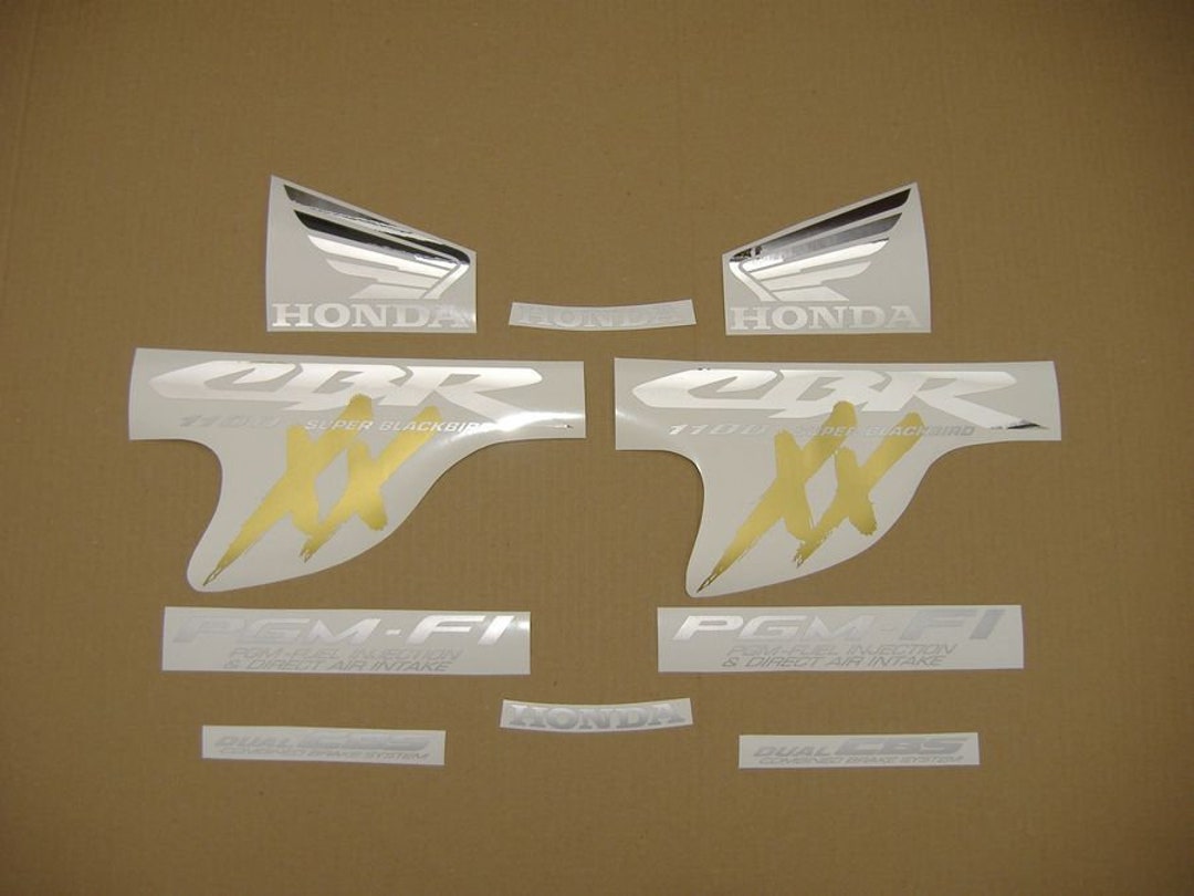 CBR 1100XX Super Blackbird 2001-2004 Full Replica Decals Set Stickers ...