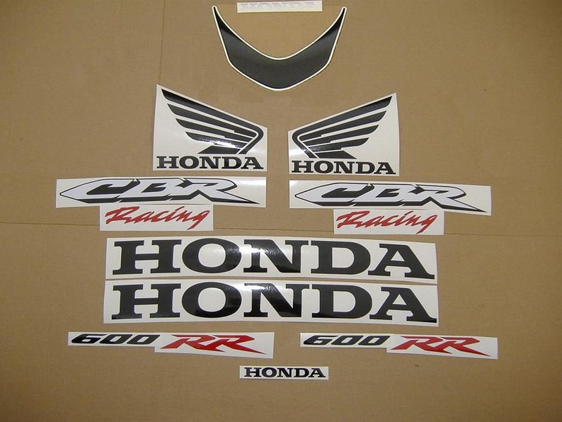 CBR 600RR 2006-2008 Complete Aftermarket Replica Decals Set Stickers ...