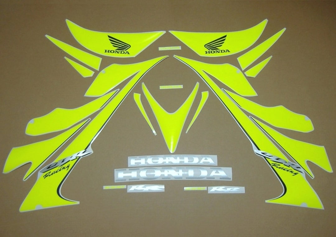 CBR 1000RR Fireblade 2006 2007 Custom Neon Fluo Yellow Signal Gelb ...