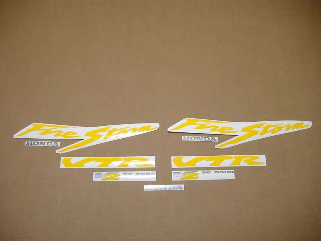 VTR 1000F Firestorm 1997-1999 Complete Aftermarket Replica Decals Set ...