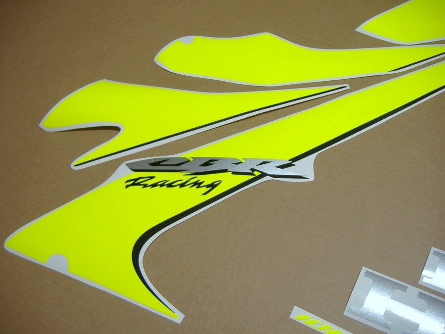 CBR 1000RR Fireblade 2006 2007 Custom Neon Fluo Yellow Signal Gelb ...