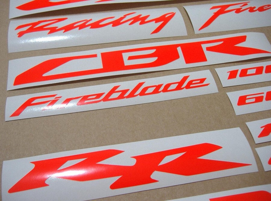 600RR / 1000RR Full Custom Aftermarket Decals Set Stickers Kit ...