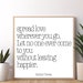Spread Love | Mother Teresa Quote | Home Decor | Quote Sign | Spread ...