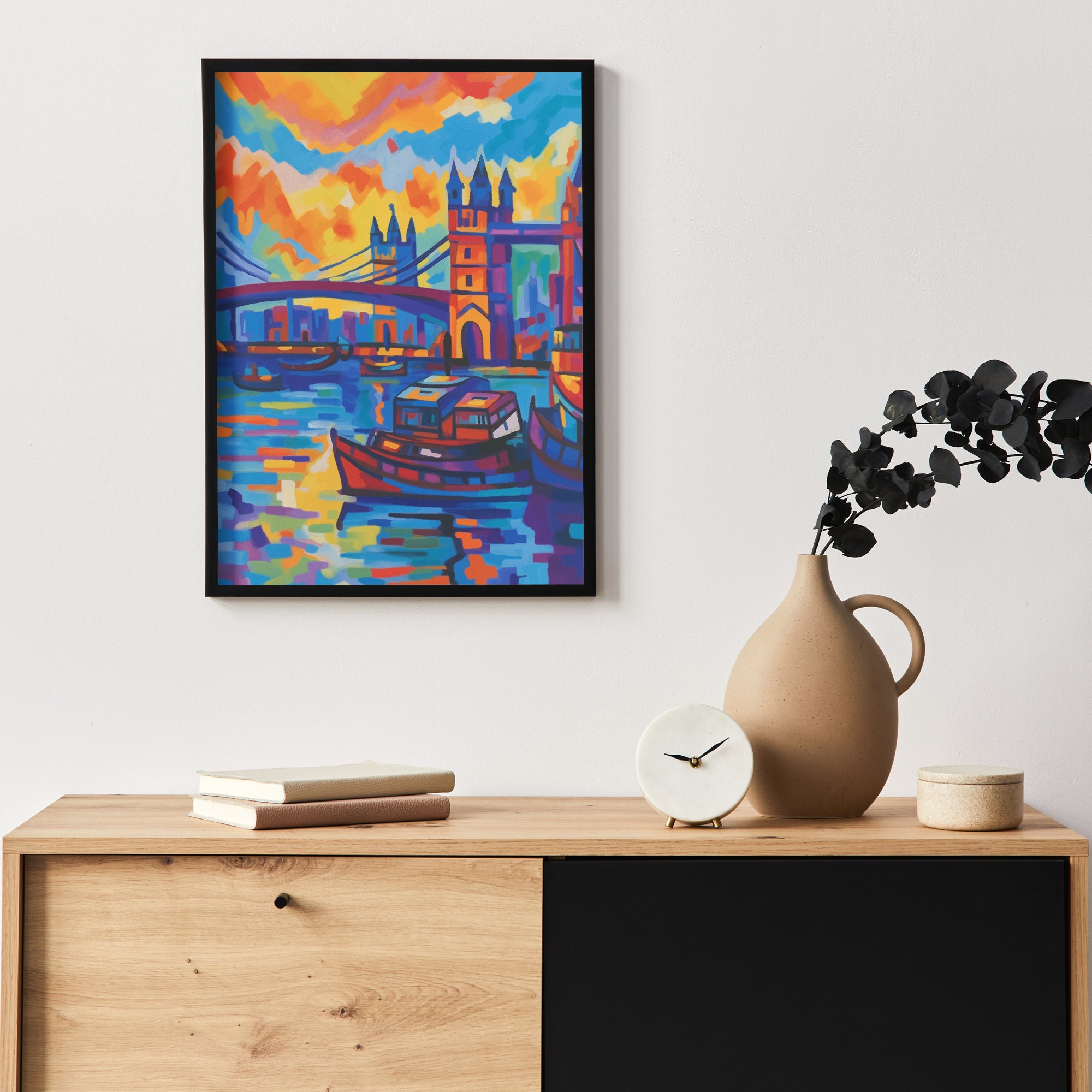 Fauvism Art André Derain Poster, London Bridge Art, Thames River Art ...