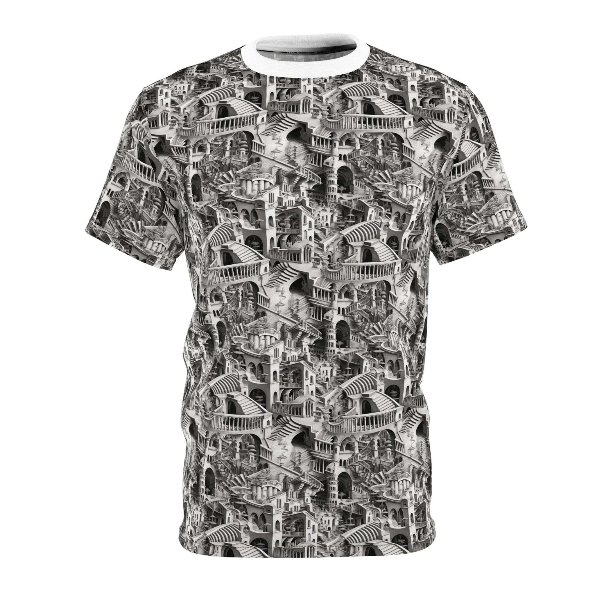 Escher T Shirt: MC Escher Shirt Design With Optical Illusion & Op T ...