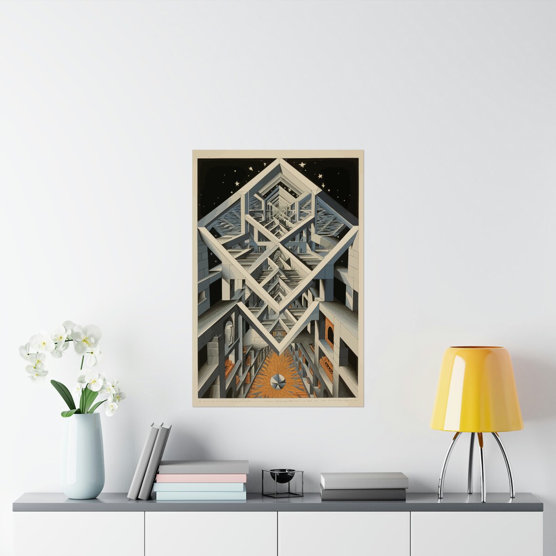 M C Escher Poster Escher Inspired Infinite Staircase Art - Etsy Canada
