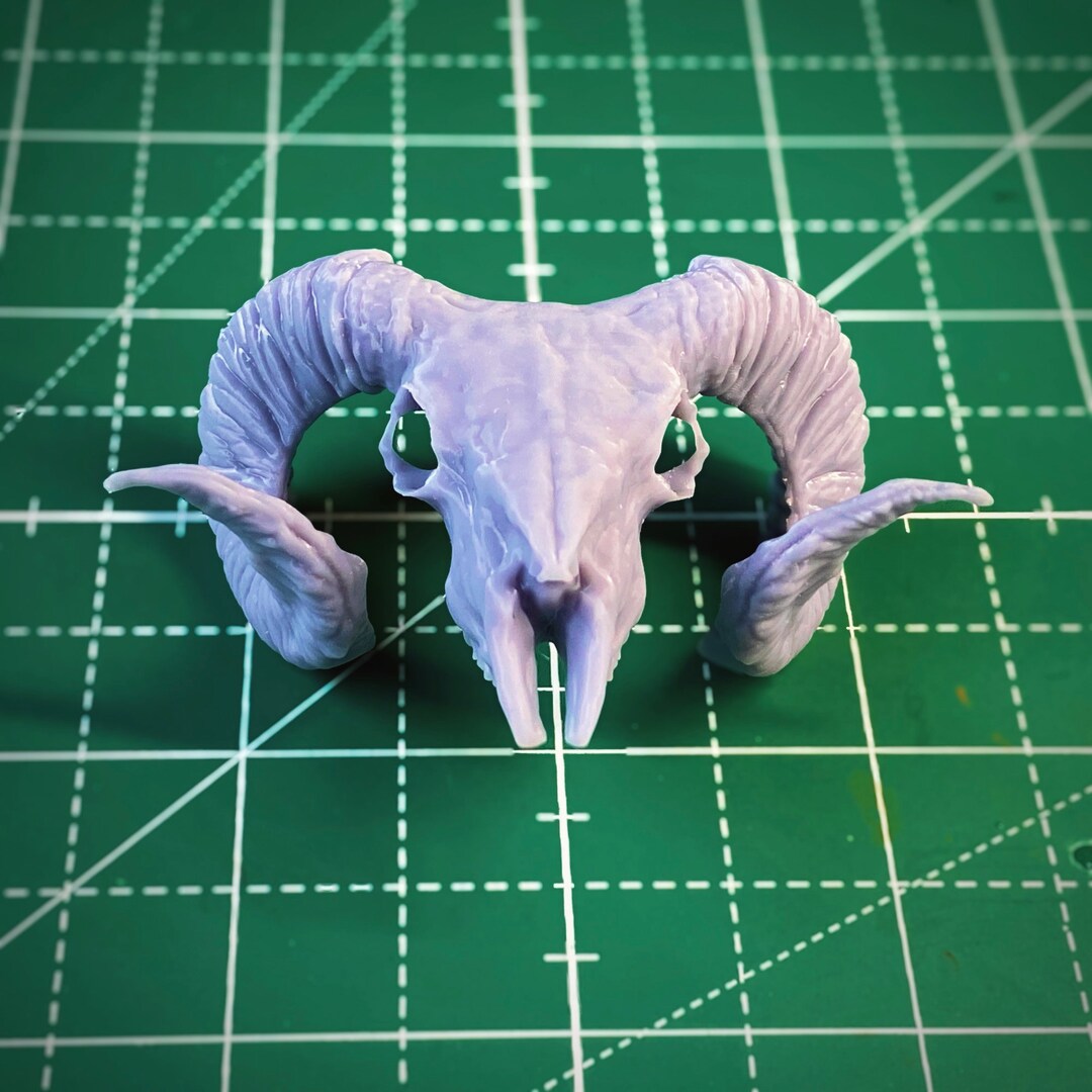 Aries Ram Skull Mini 3D Printed, Customizable Animal Skull Replica ...