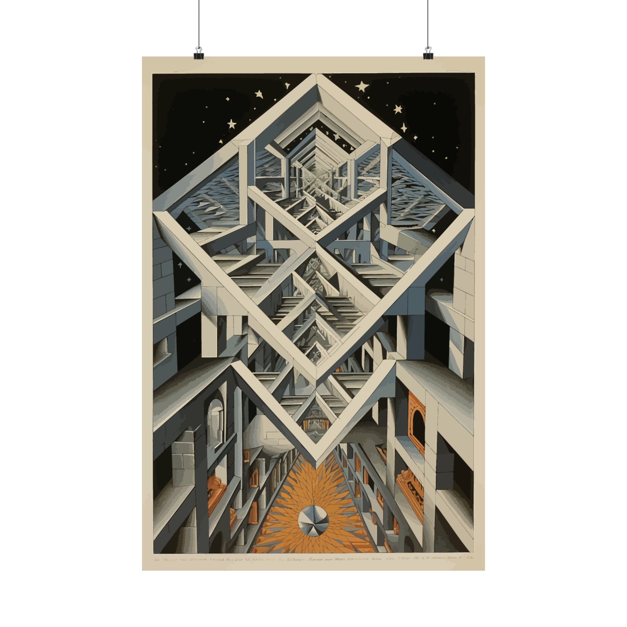 M C Escher Poster Escher Inspired Infinite Staircase Art - Etsy Canada