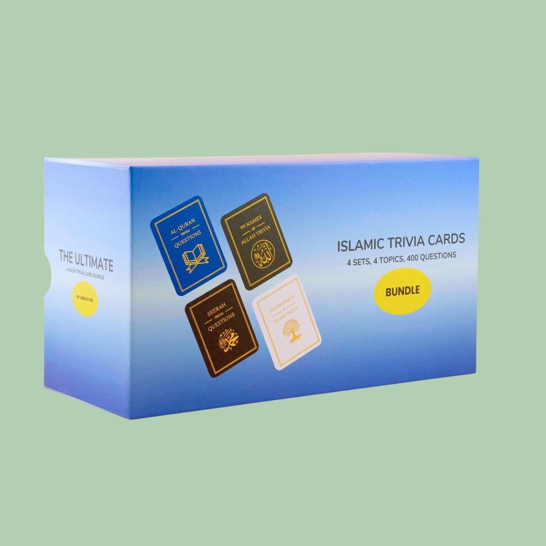 Islamic Trivia Cards – Fun Educational Game for Muslims - Islamic ...