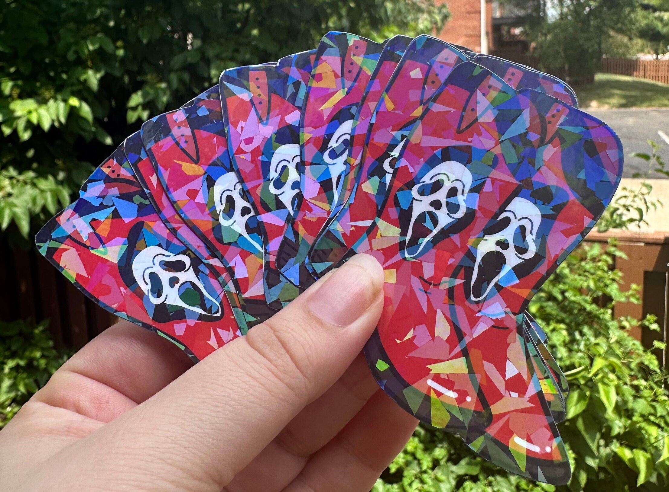 Ghostface Cowboy Boots holographic Stickers - Etsy