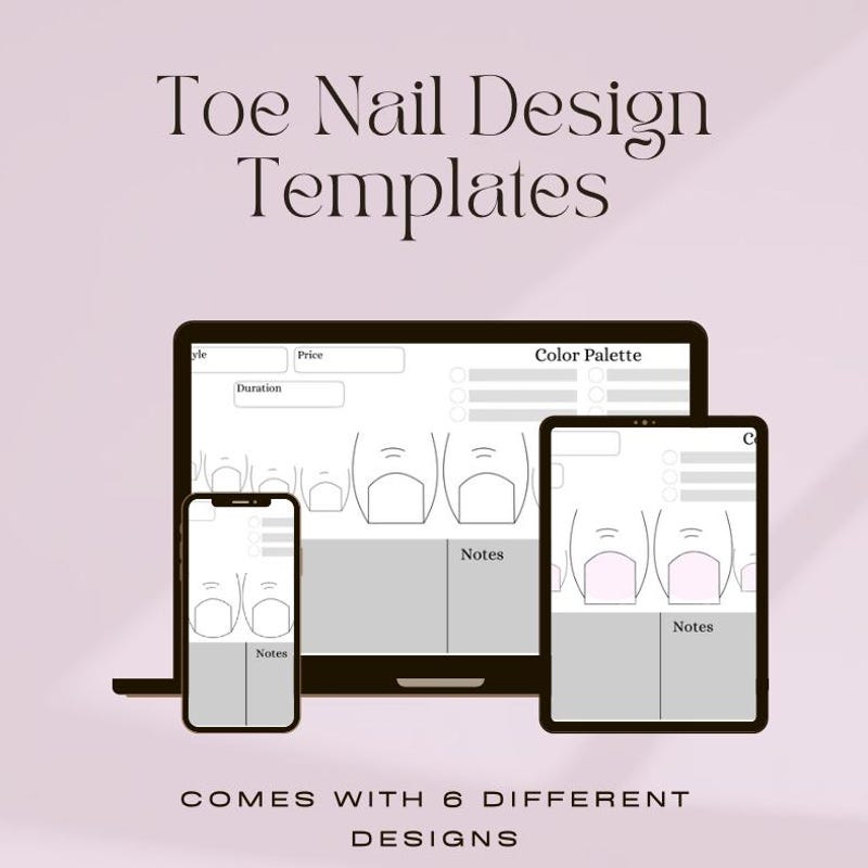 Toe Nail Sticker - Etsy