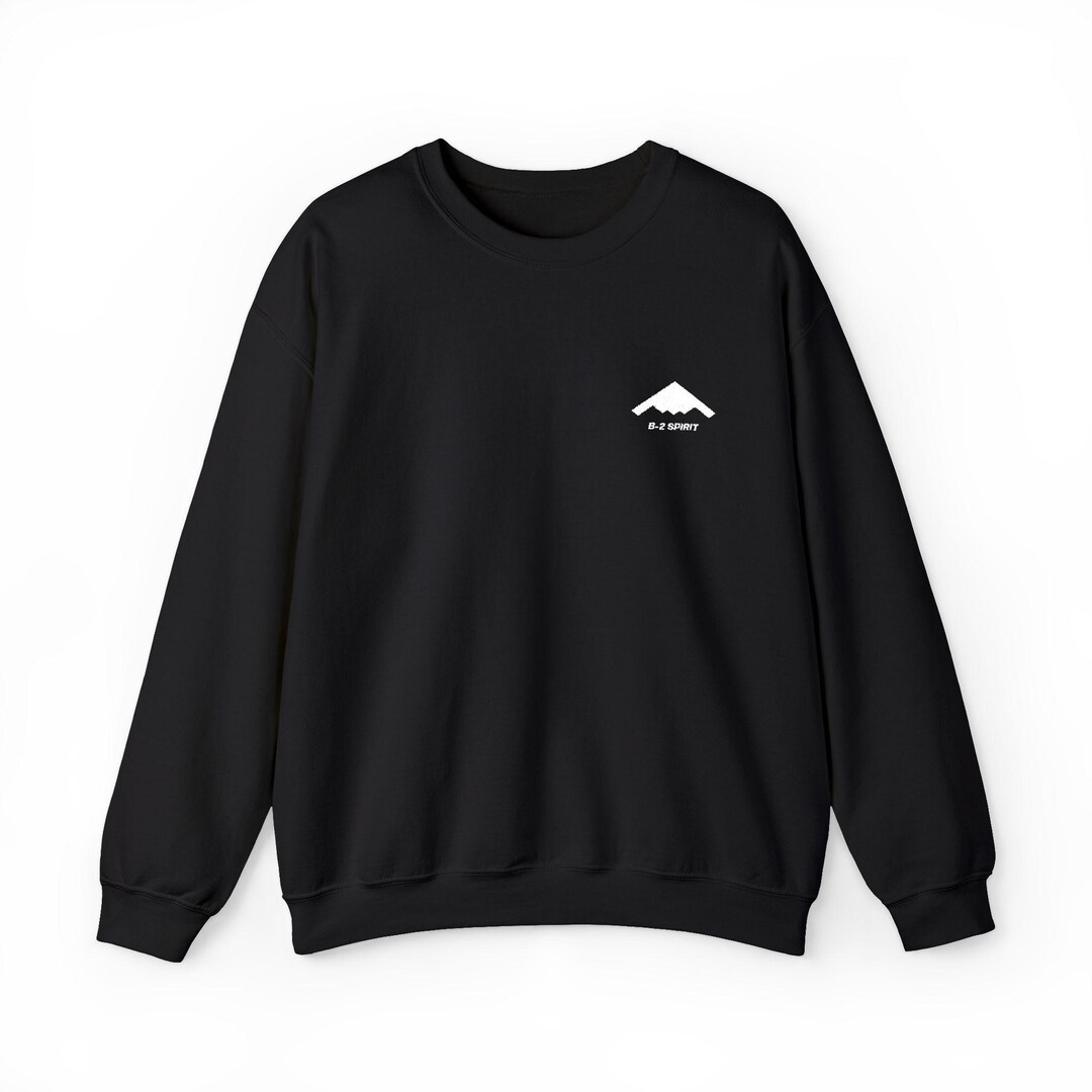 Spirit Fighter Jet White Chest Logo Sweatshirt | Military Aviation ...
