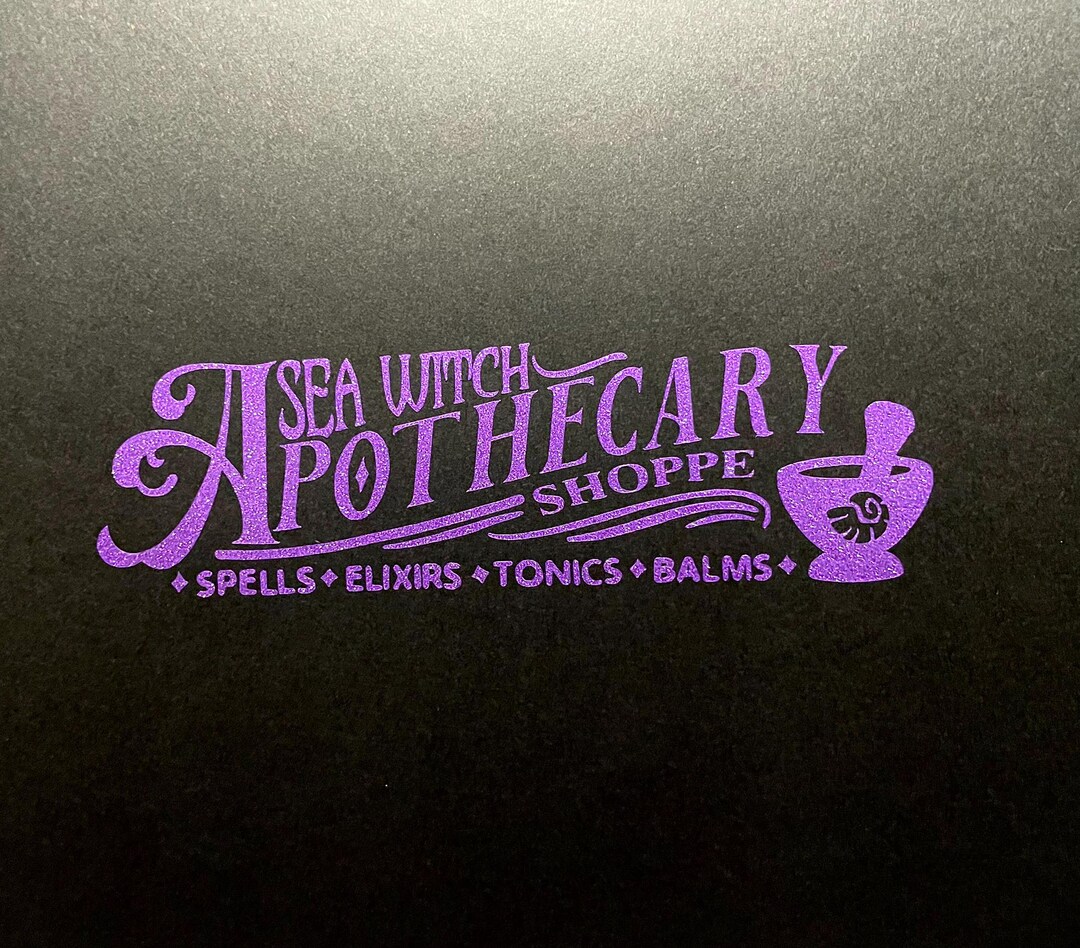 Ursula Themed Vinyl Decal - Sea Witch Apothecary - Little Mermaid ...