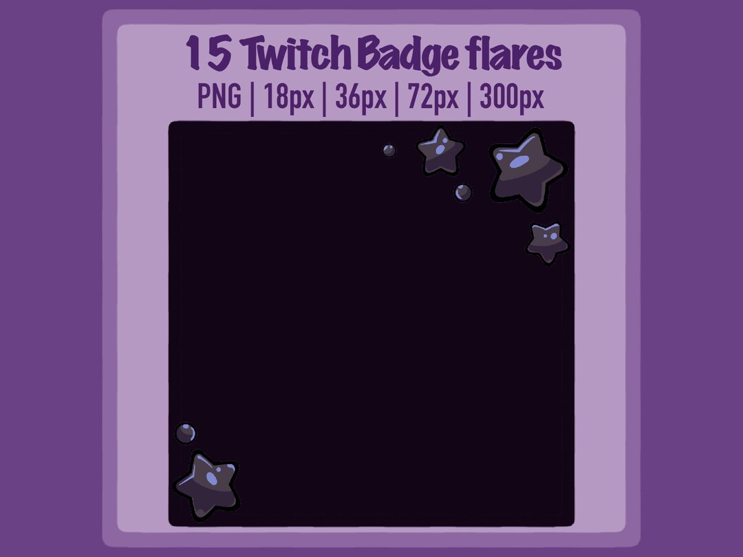 15 Star Sprinkle Twitch Badge Flare Icon | Channel Points | Kick ...