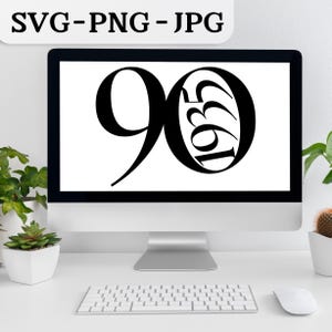 90th Birthday SVG, 1935 Cut File, PNG JPG, Printable - Etsy