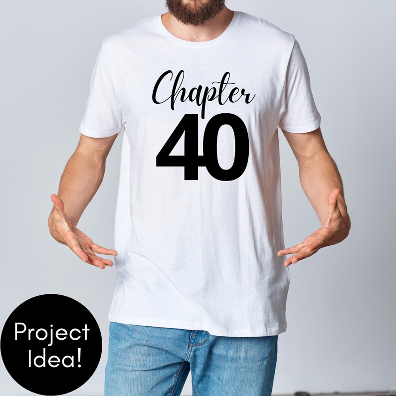 Chapter 40 SVG, 40th Birthday PNG, Anniversary Cut File, Printable - Etsy