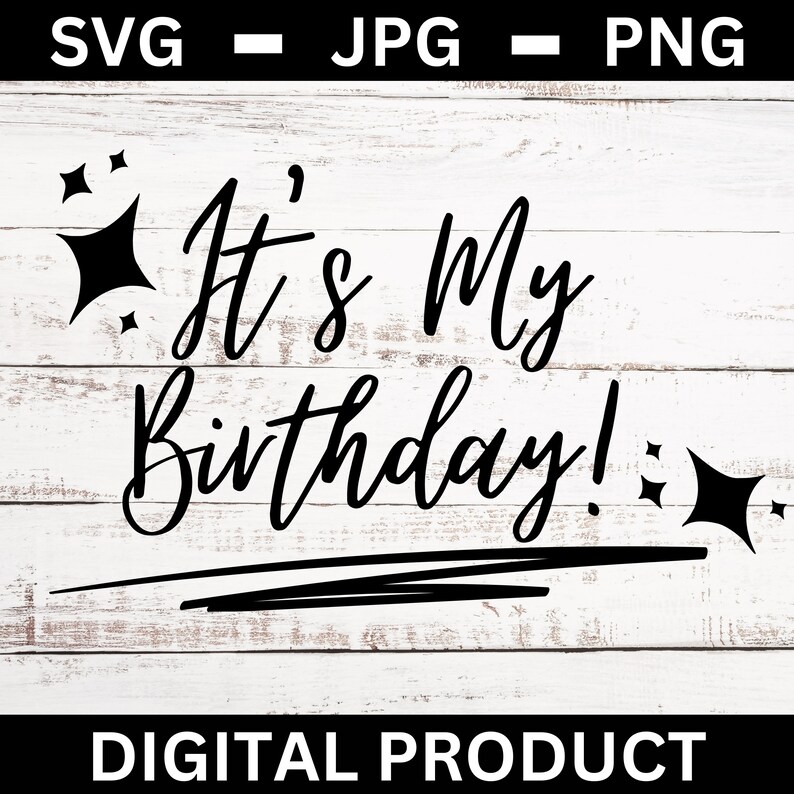Happy Birthday Sign SVG Cut File - Printable PNG JPG Wall Decor - Etsy ...