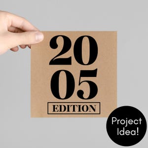 Limited 2005 Edition SVG, 20th Birthday or Anniversary Cut File, PNG ...