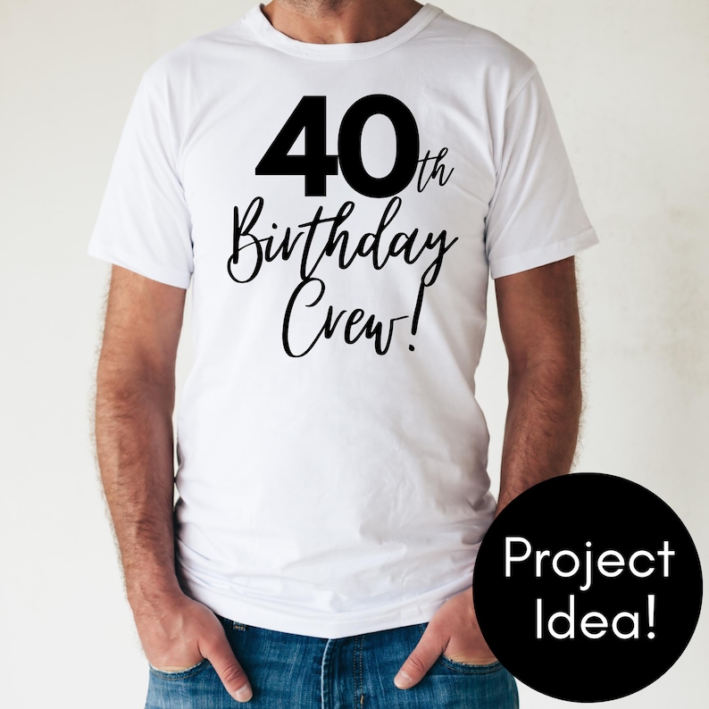 40th Birthday Crew SVG, 40 Years Group Cut File, PNG Printable Party ...