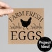 Farm Fresh Eggs SVG, Chicken Sign Cut File, PNG Printable Farmhouse ...