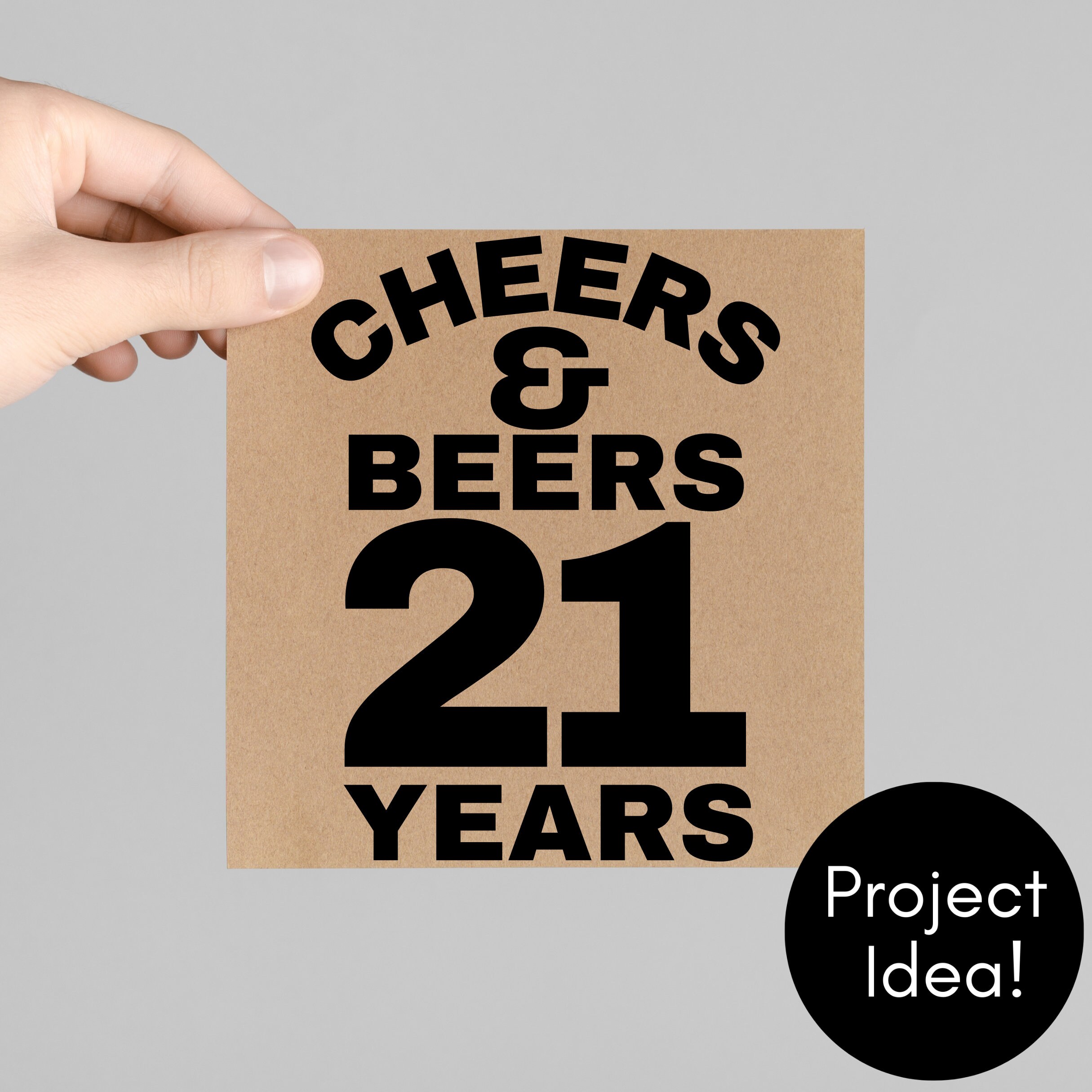 Cheers and Beers 21 Years SVG Happy 21st Birthday Sign Wall Art Party ...