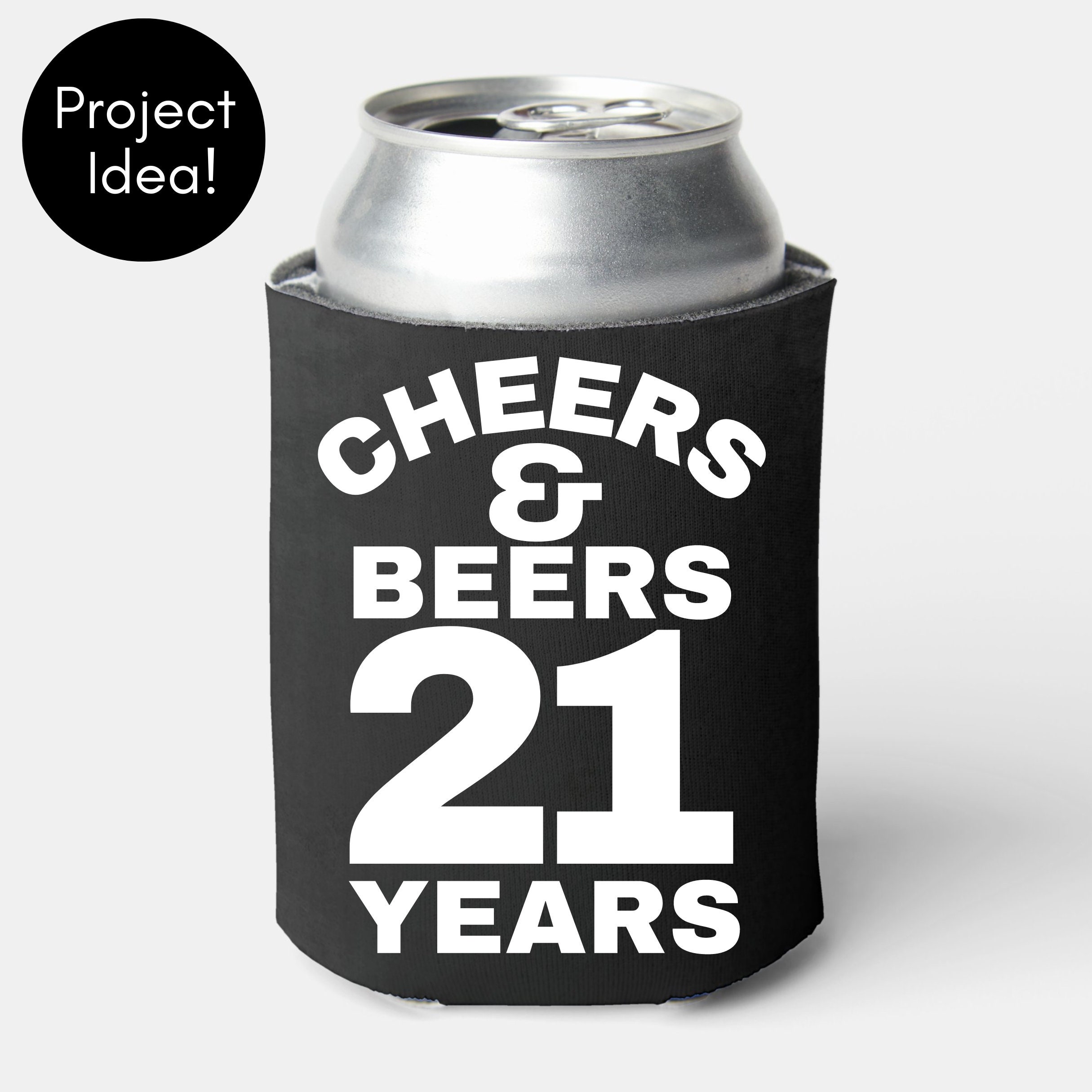 Cheers and Beers 21 Years SVG Happy 21st Birthday Sign Wall Art Party ...