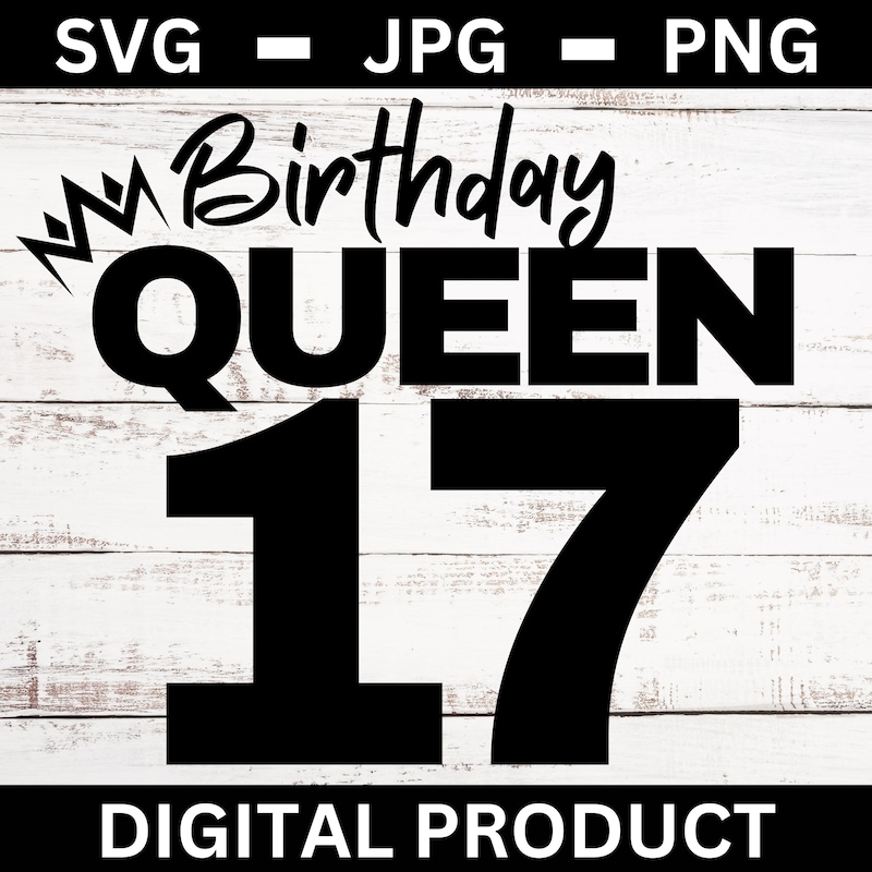 17th Birthday Svg - Etsy