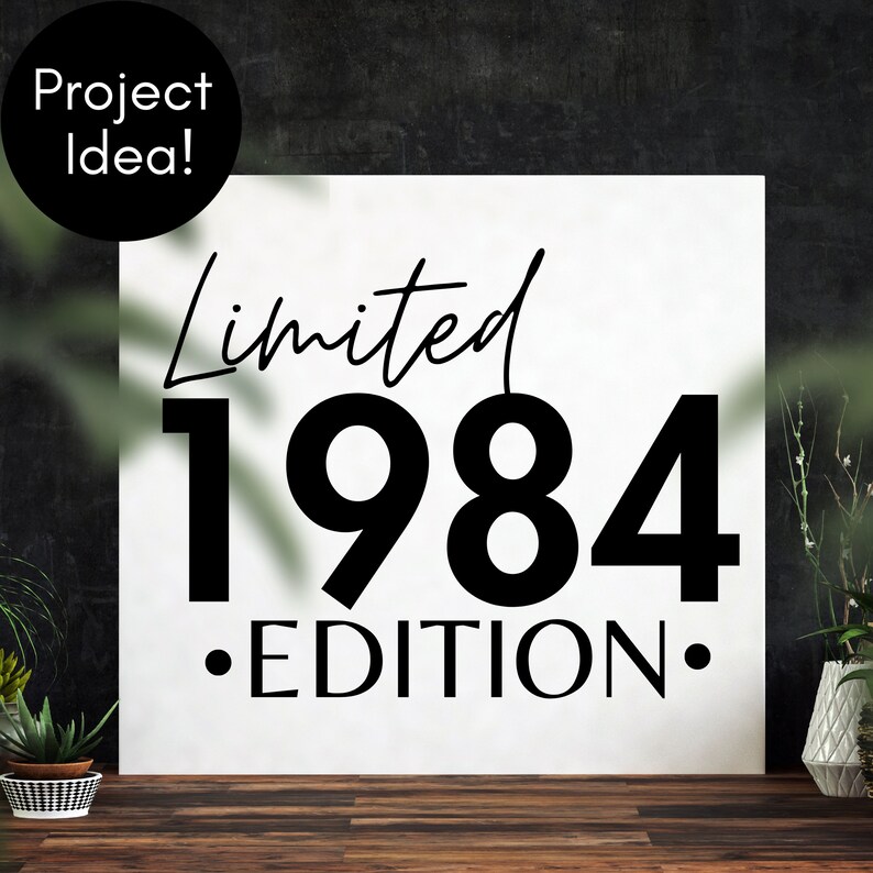 1984 Retro Vintage 40th SVG PNG JPG Instant Download Cut File Printable ...