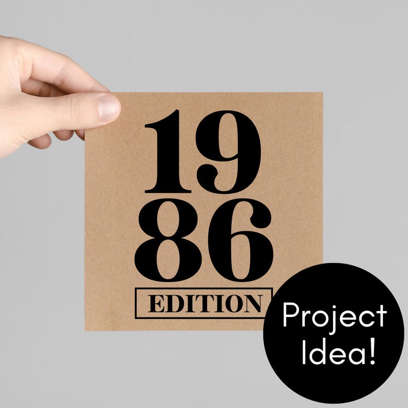 40th Birthday SVG, 1986 Edition Cut File, PNG JPG Printable - Etsy