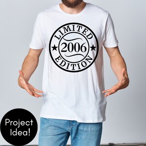 2006 Birthday SVG 18th Cut File Printable PNG Anniversary - Etsy