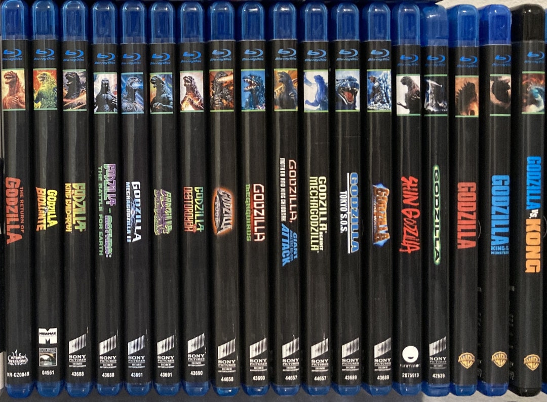 Godzilla Heisei/millennium/reiwa/american Custom Blu-ray Artwork prints ...