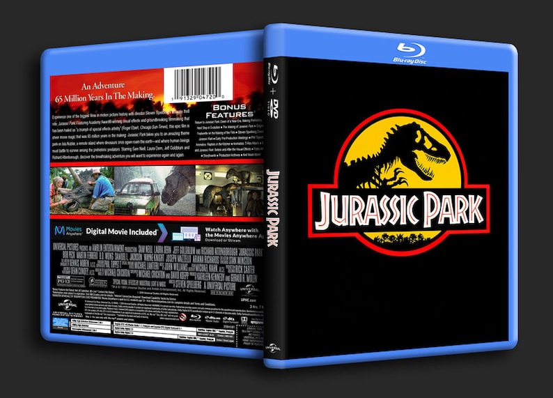 Jurassic Park/jurassic World Custom Blu-ray Artwork - Etsy