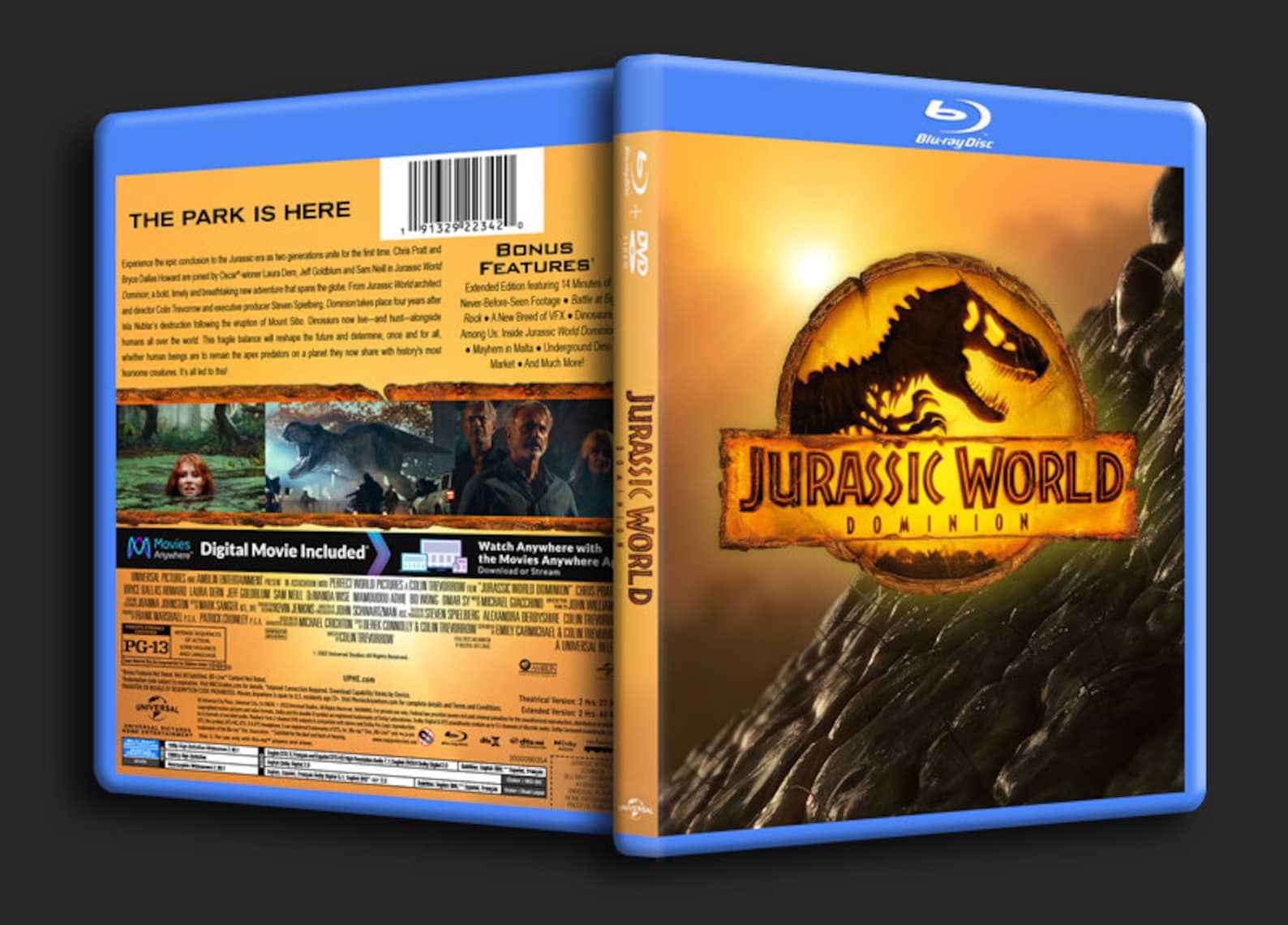 Jurassic Park/jurassic World Custom Blu-ray Artwork - Etsy