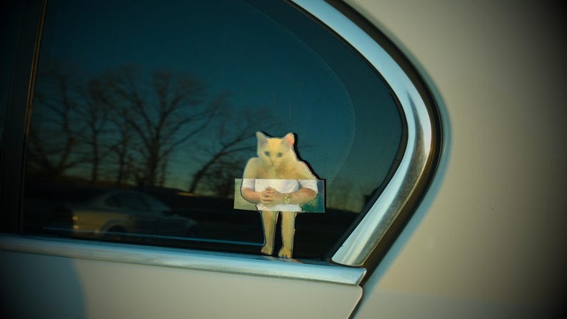 Cat Sticker 4x3 Inch UV/WEATHERPROOF & WATERPROOF Outdoor/indoor - Etsy