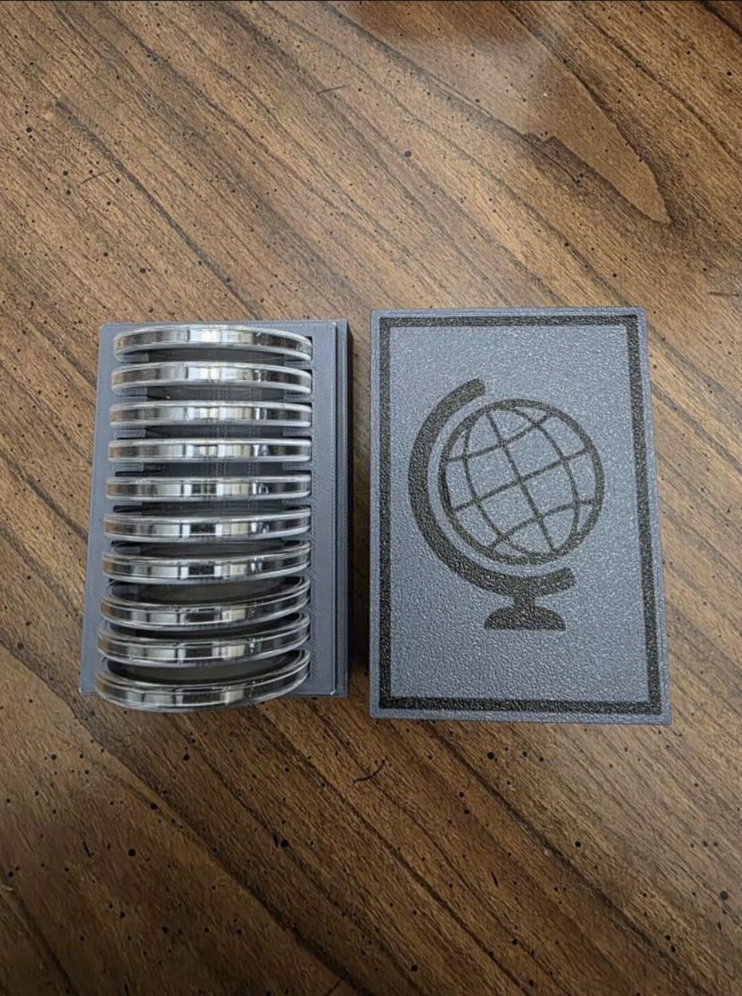 Globe Silver Coin Box | Coin Holder for Silver Bullion Rounds | Custom ...