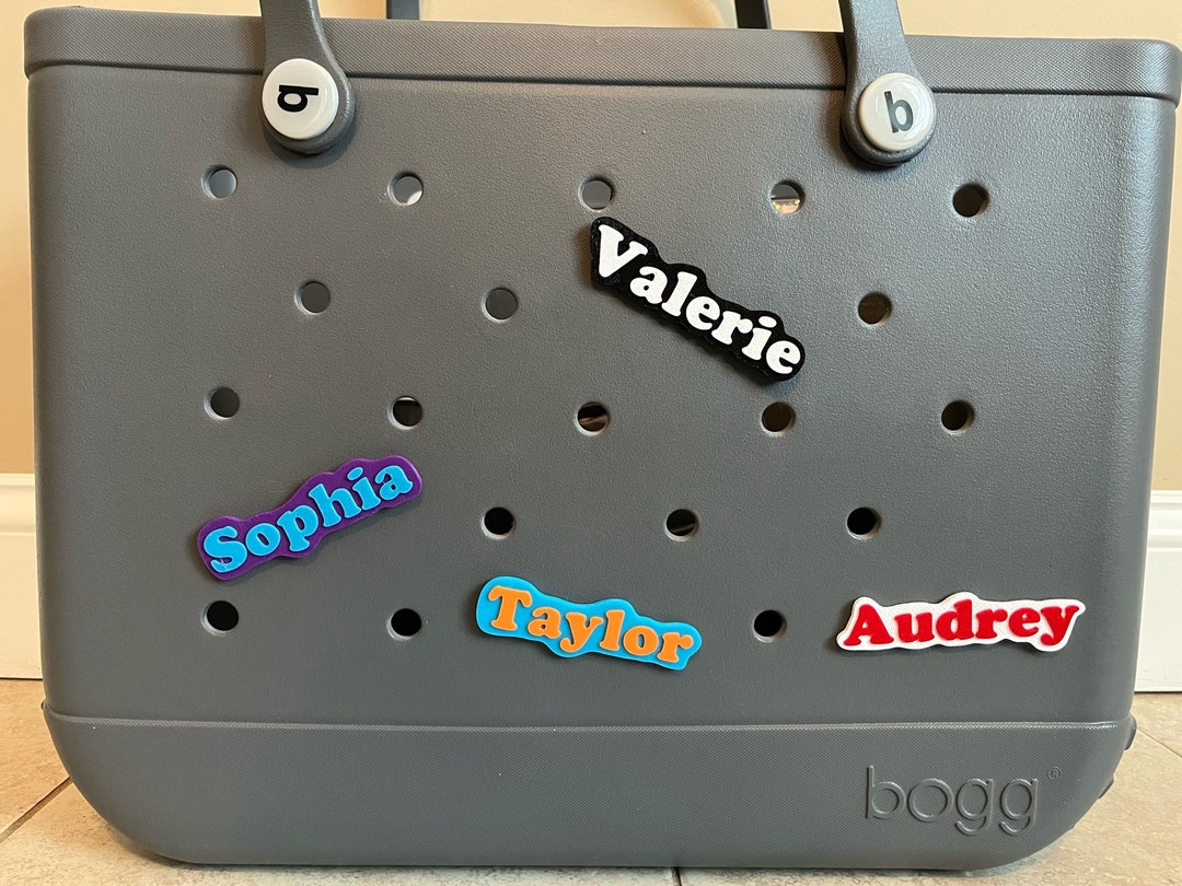 Personalized Bogg Bag Charms | Personalized Bogg Bag Name Tags - Etsy