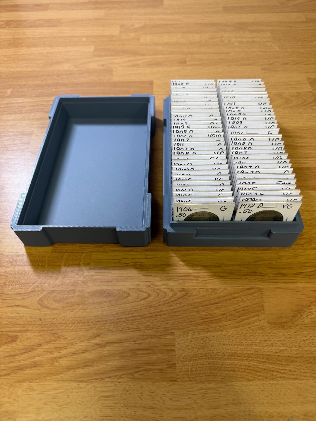 Large 2x2 Coin Flip Box | Coin Holder for 2"x2" Flips (60 Count) - Etsy