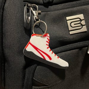 Custom Wrestling Shoe Keychain - Etsy