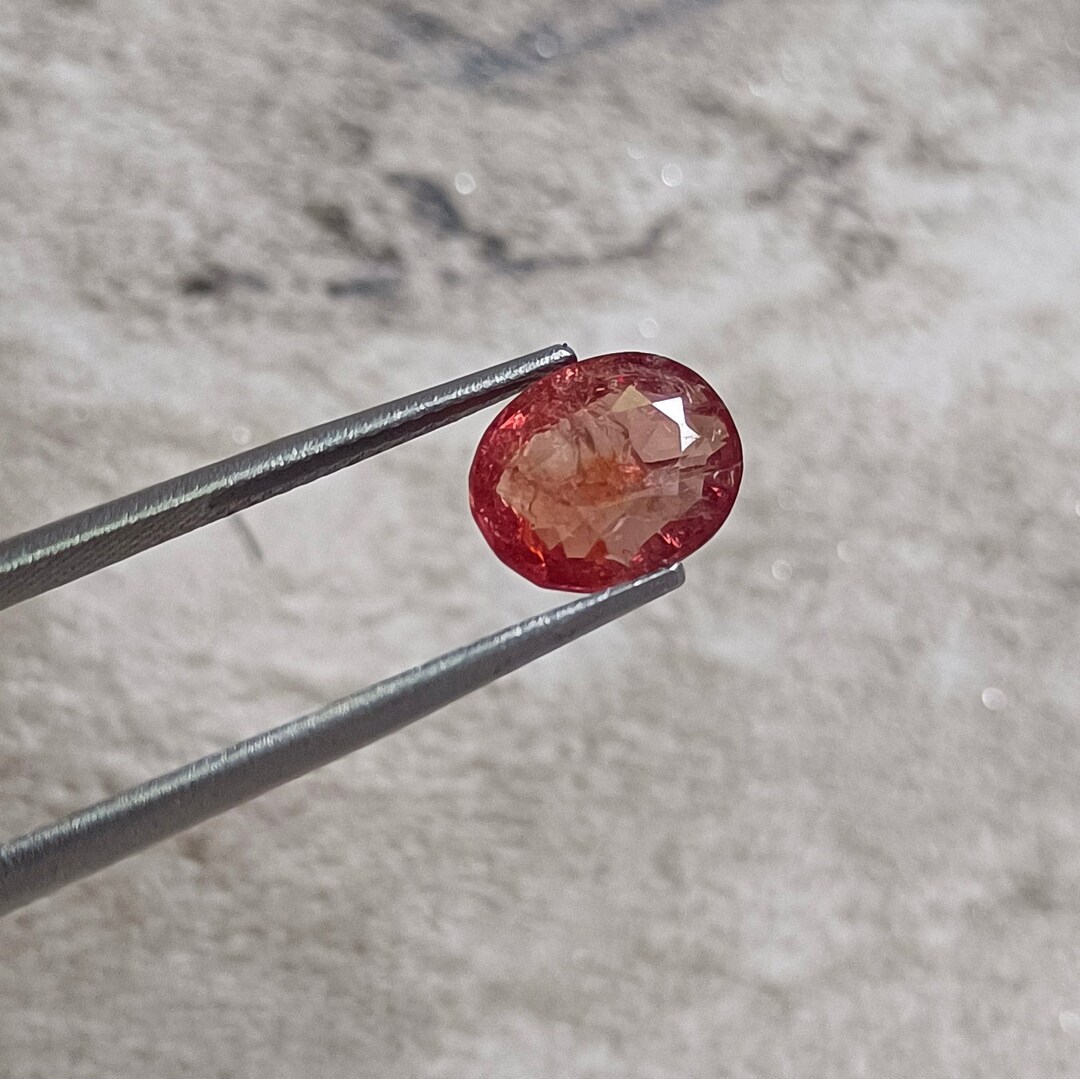 Natural Orange Color Spinel, Oval Shape Untreated Natural Loose ...