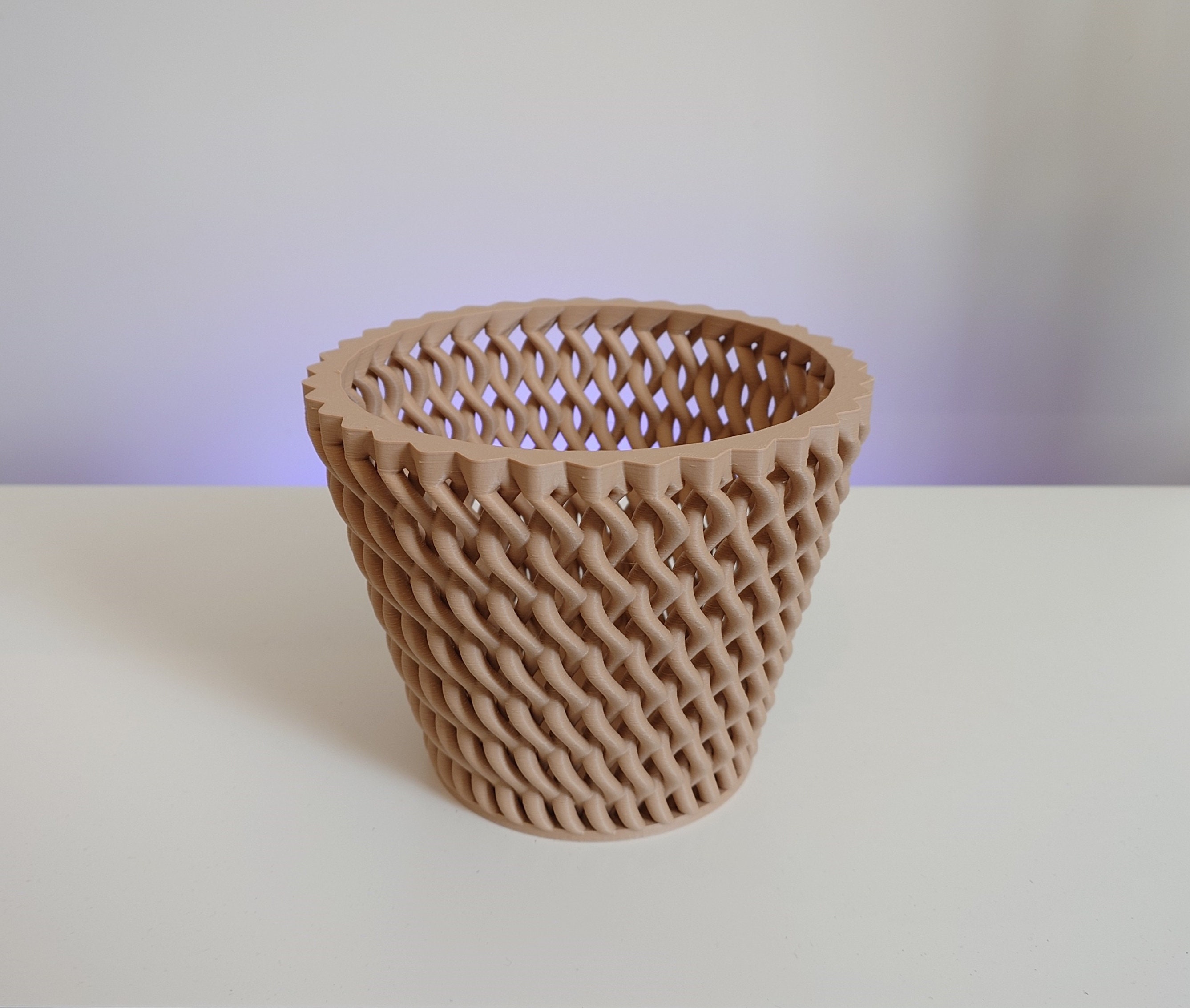 3D Printed Orchid Pot Bio-based Material, Net Basket Design, Multiple ...