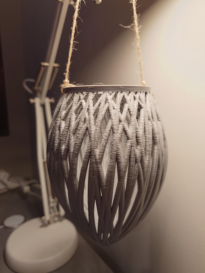 3D Printed Orchid Pot Bio-based Material, Hanging Net Basket Design #3 ...