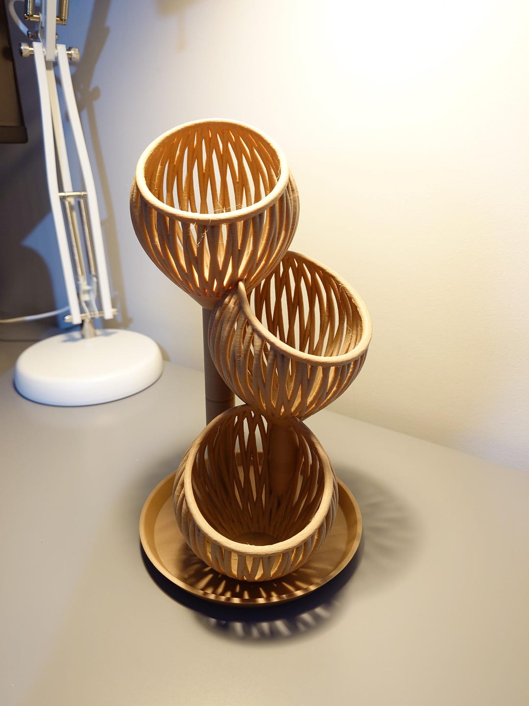 Tripple Orchid Bird Nest, 3D Printed Bio-based Plastic. Excellent Water ...